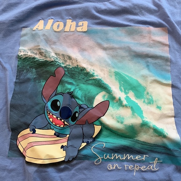 Disney | Shirts & Tops | Target Disney Light Blue Stitch Shirt | Poshmark